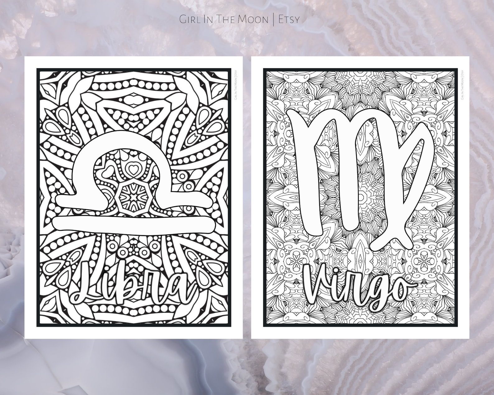 Printable Zodiac Symbol Coloring Pages - Horoscope Coloring - PDF ...