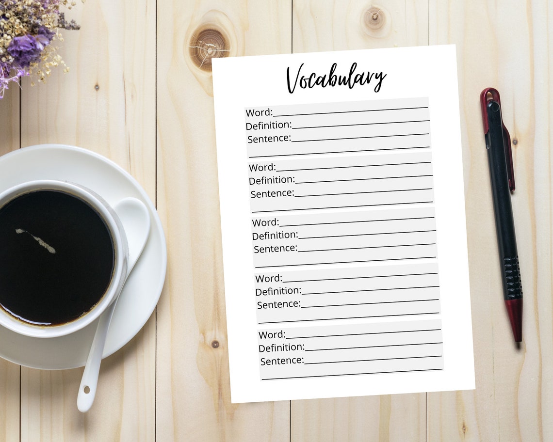 Language Study Printable Planner Pages Instant PDF Download Foreign ...