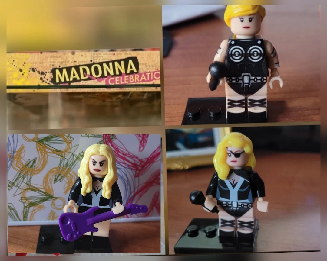 Custom Madonna Minifigure Lego Madame X Bra Guitar - Etsy