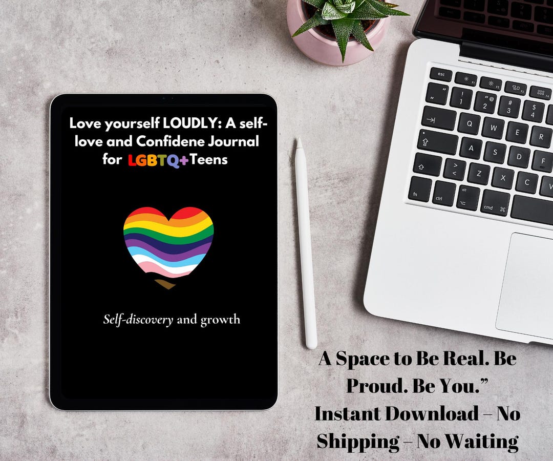 LGBTQ Teen Self-love Journal – Printable Mental Health Workbook – Queer ...