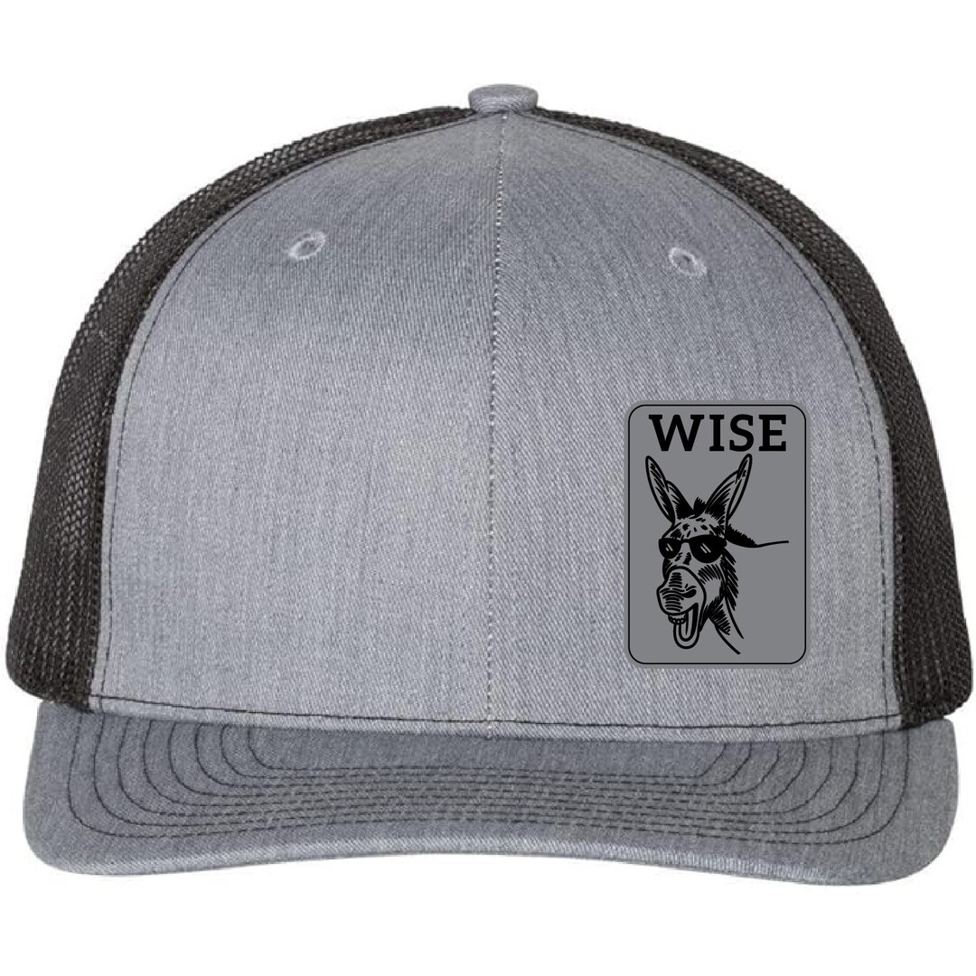 Wise Ass Hat, Funny Leather Patch Hat, Sarcastic Trucker Cap, Custom ...