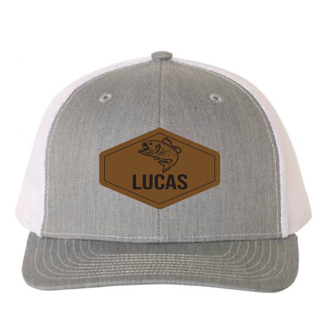 Bass Fish Kids Hat, Custom Name Hat, Toddler Fishing Cap, Youth Outdoor ...