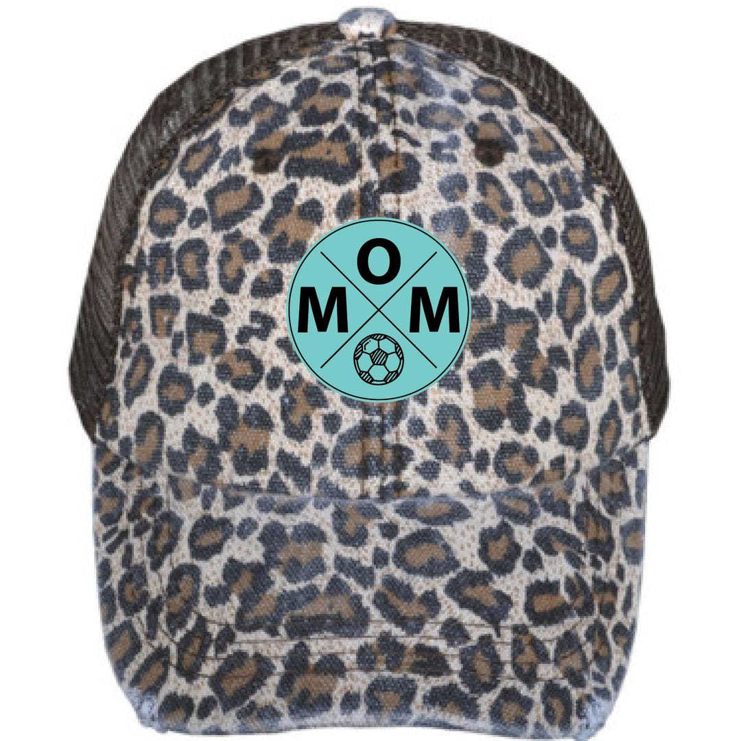 Soccer Mom Hat, Custom Leather Patch Cap, Personalized Sports Mom Hat ...