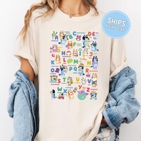 Bluey Inspired ABC / Alphabet Vertical Poster - Etsy