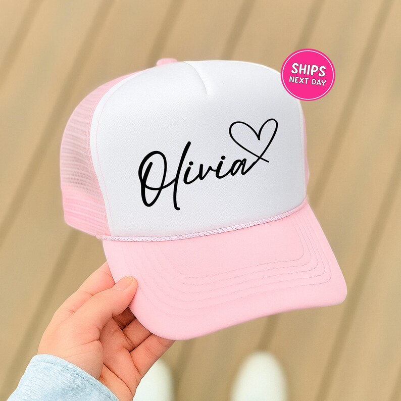 Kids Custom Name Trucker Hat Personalized Toddler Hat Personalized Name ...