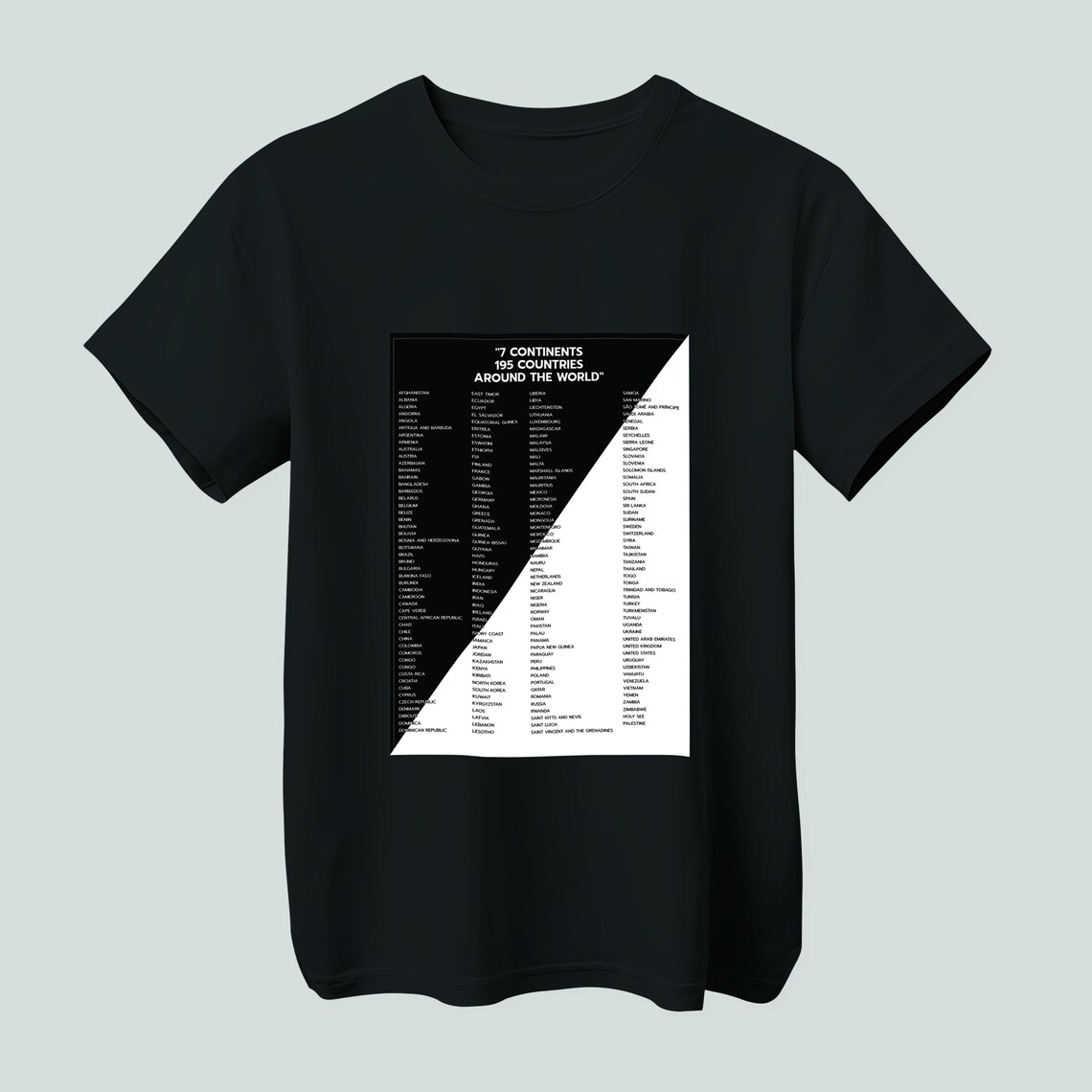 World Map: 7 Continents, 195 Countries (PDF Pattern) - Etsy