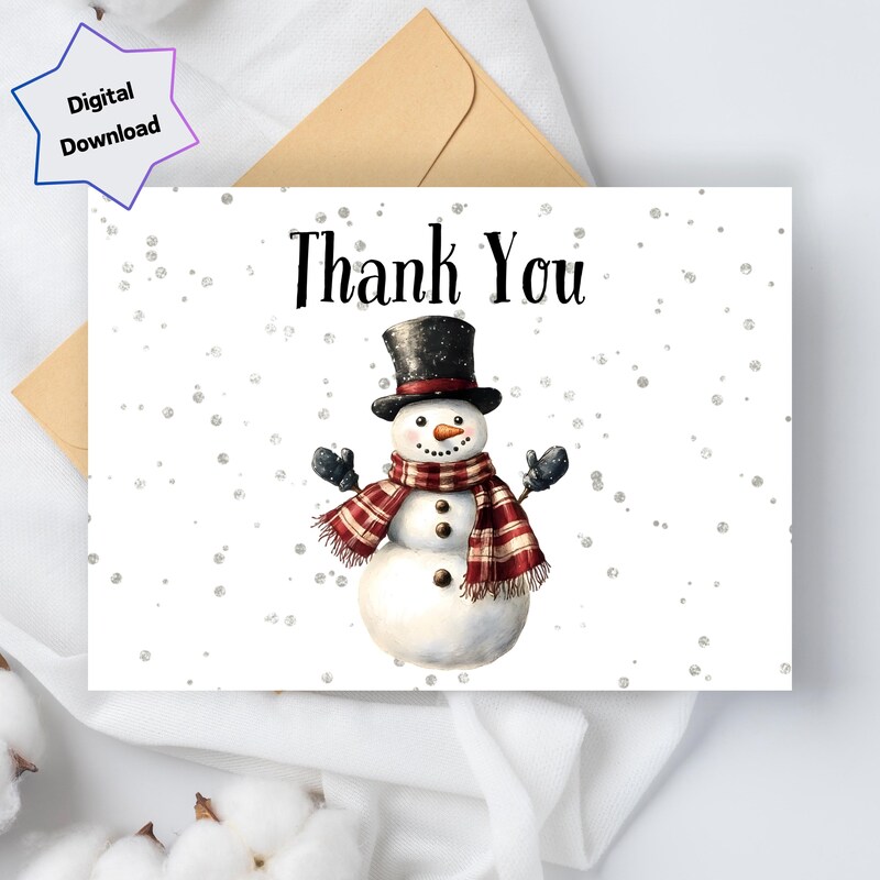 Winter Thank You - Etsy
