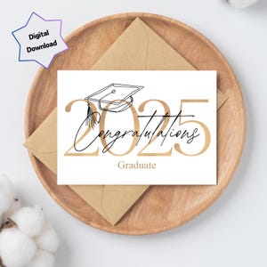 Congratulations Graduate 2025 - Digital Download - Printable Graduation ...