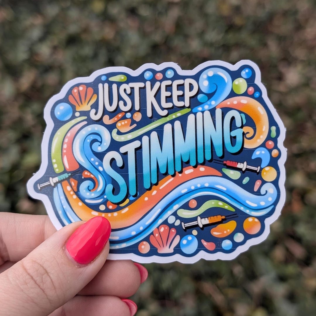 Just Keep Stimming Sticker – IVF Humor & Fertility Journey ...