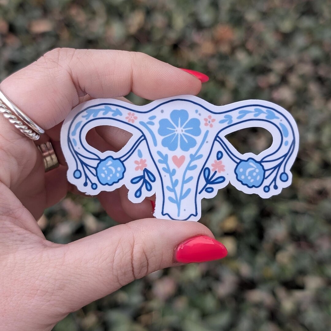 Cute Uterus Sticker | Feminine Health, IVF, IUI & TTC | Reproductive ...