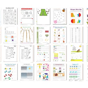 Preschool Activity Sheets , Early Learning Worksheets , Educational ...