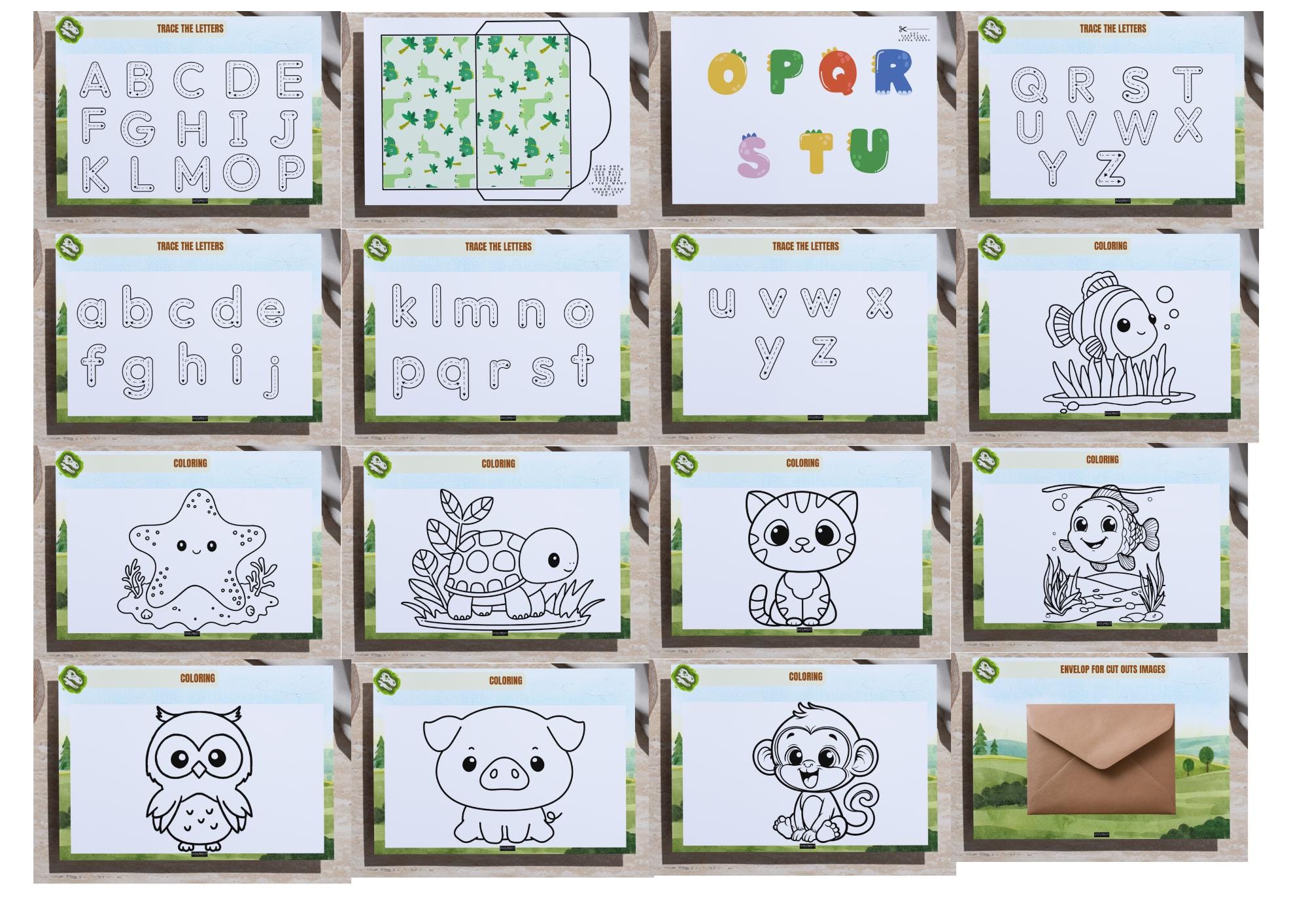 Dinosaur Alphabet Book | Dinosaur Letter Tracing | Toddler Dino ...