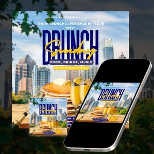 Brunch Flyer Template | Editable Brunch Flyer Template | Club & Event ...
