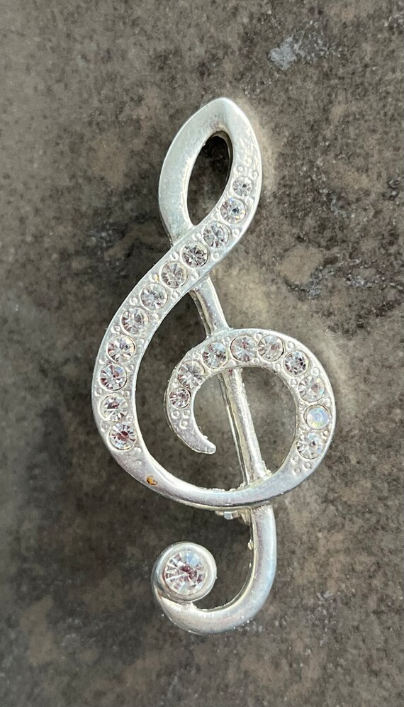 Vintage g-clef silvertone - Gem
