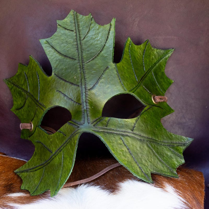 Green Man Mask - Etsy