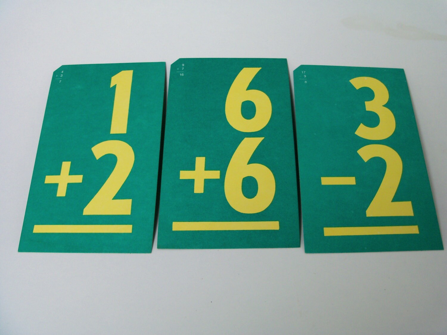 10 Vintage Flash Cards Green Flash Cards Saint - Etsy