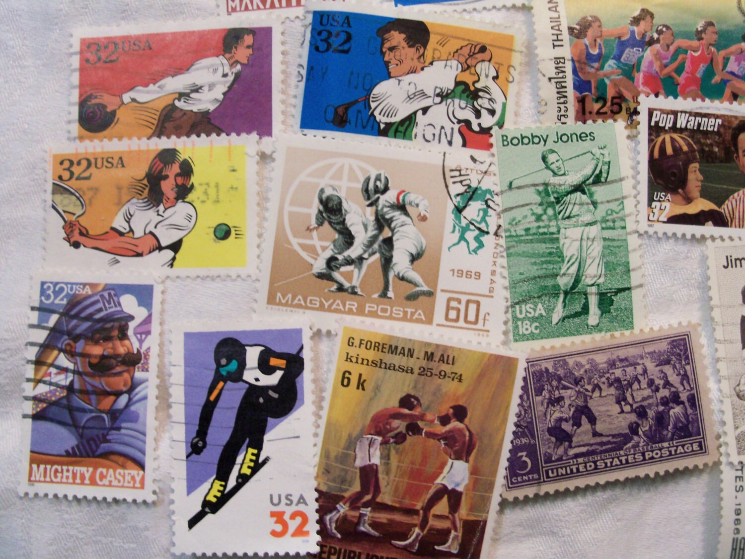 40 Sport Postage Stamps Postage Stamps Base Ball Soccer | Etsy