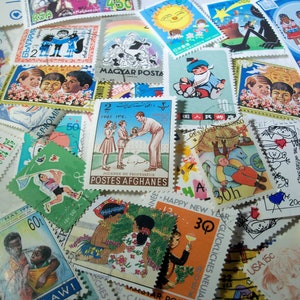 25 Children Stamps, Postage Stamps, Stamps of Children, Children's ...