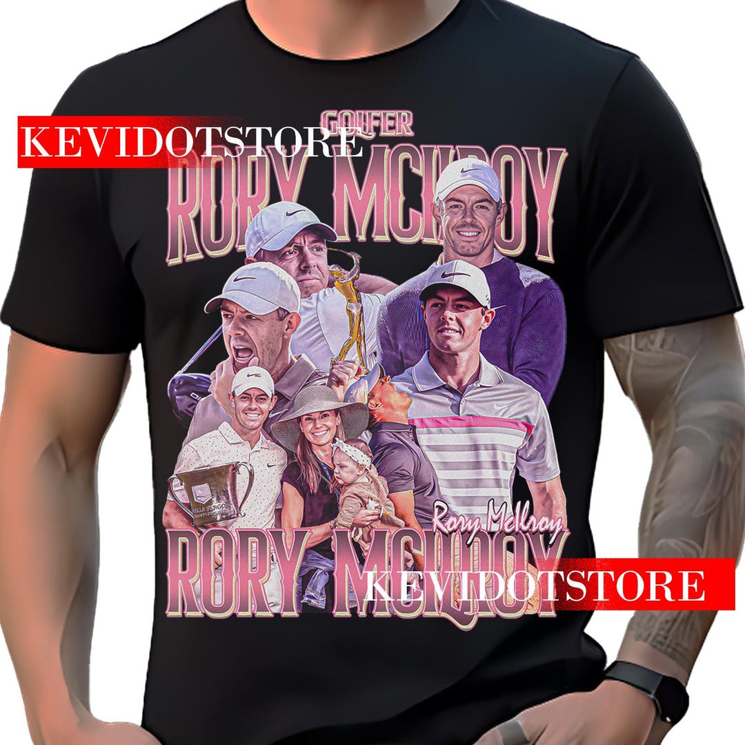 Rory Mcilroy Shirt Professional Golfer Player T Shirt Bootleg Vintage