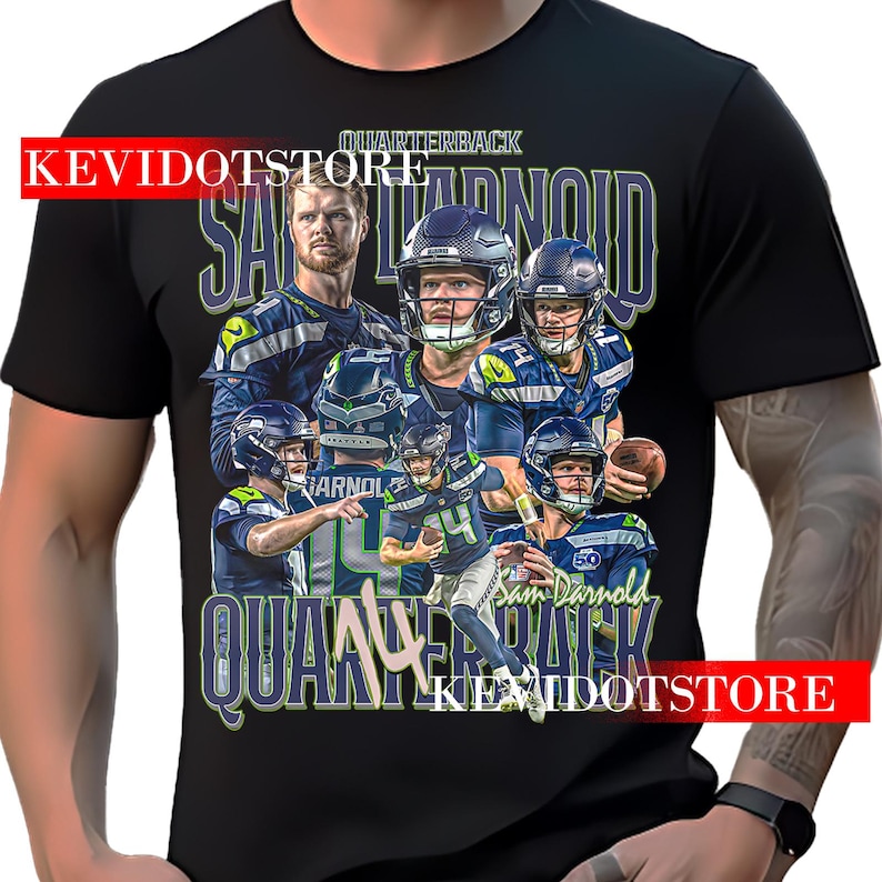 Sam Darnold Vintage Bootleg Shirt - Retro Football Graphic Tee - Etsy