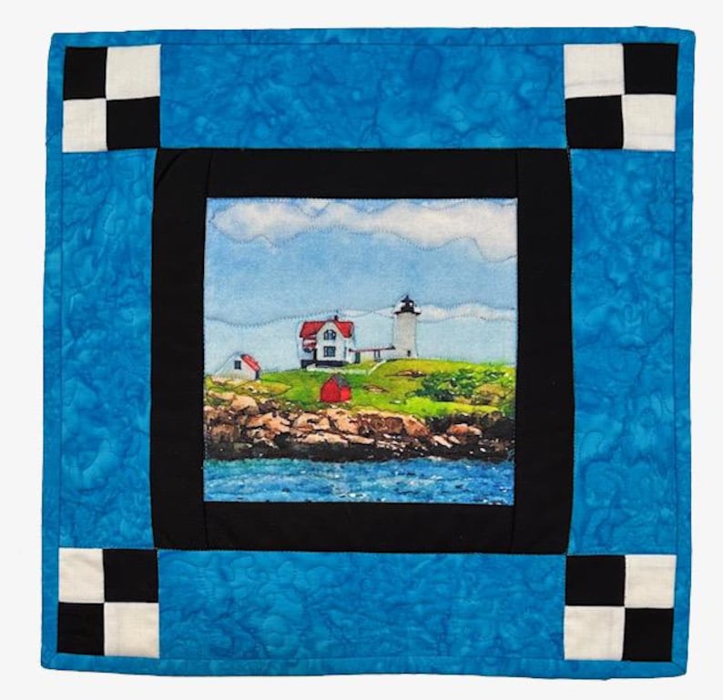 Kit - 12” Nubble Lighthouse Mini Quilt. Includes Everything but the ...