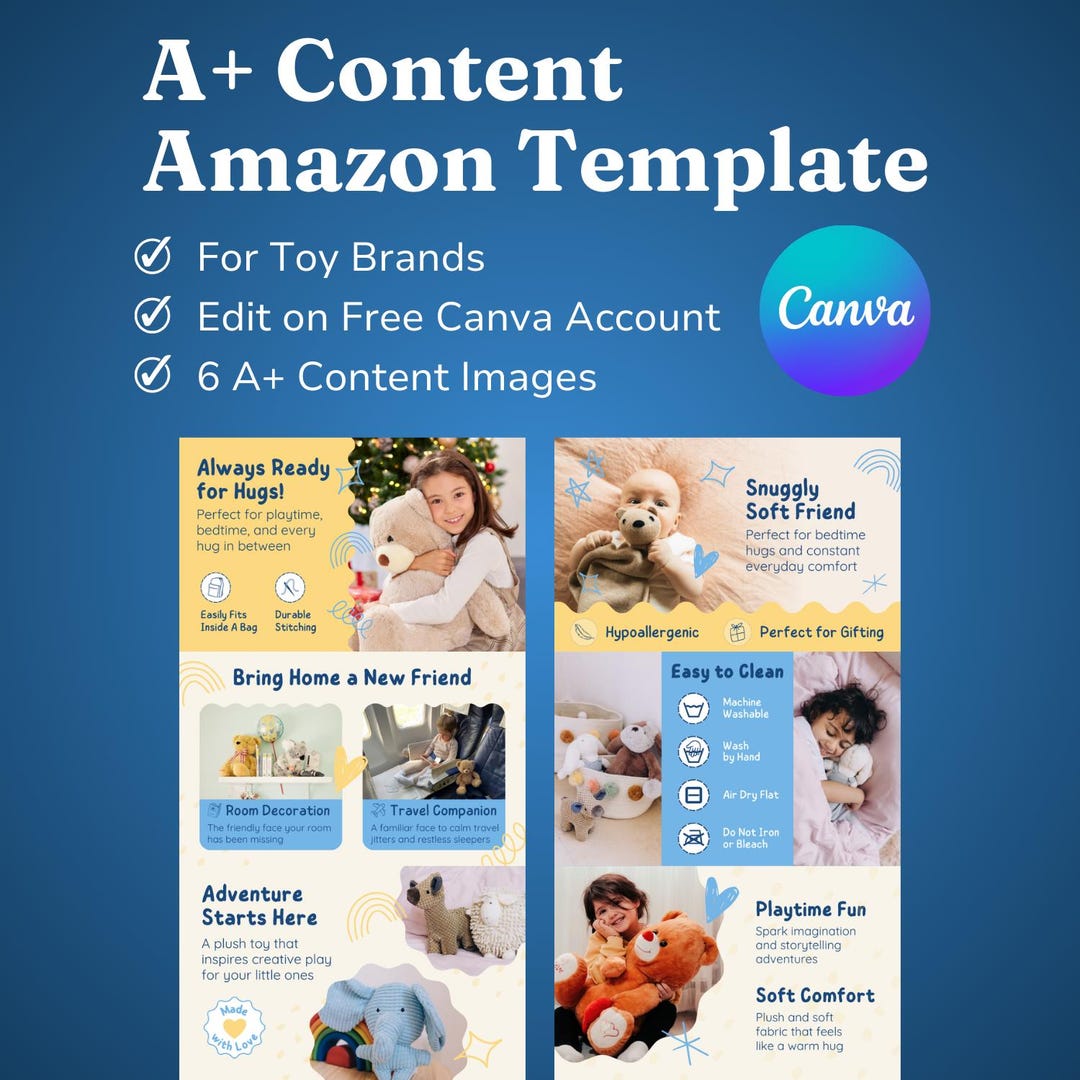 Amazon A+ Content Canva Template, A Plus Content, Amazon EBC Template ...