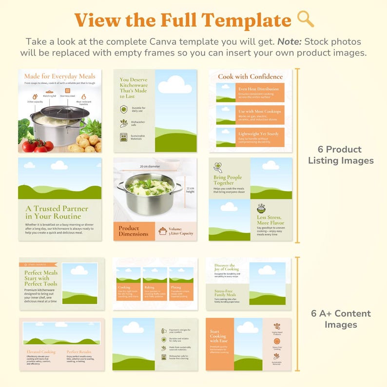 Amazon Seller Canva Template Bundle: Storefront, Listing Image, Brand ...