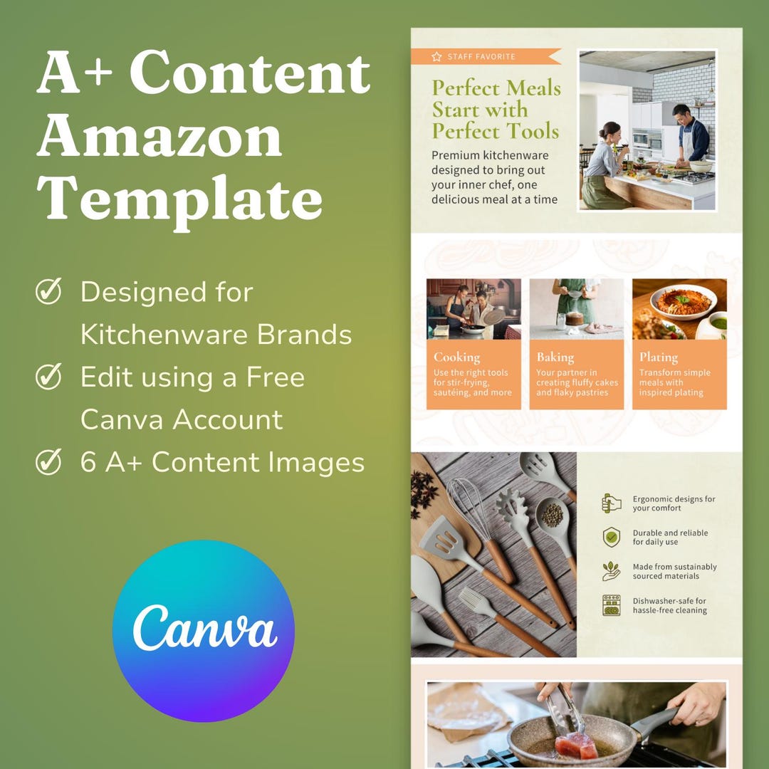Amazon A+ Content Canva Template, A Plus Content, Amazon EBC Template ...