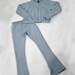 Ladies Crop Top Sweat Suit Set Jogger Casual Hoodie Trouser 2 Piece ...