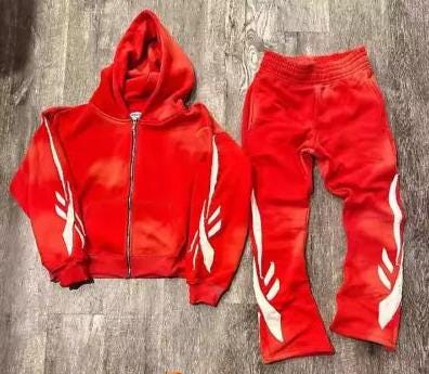 Men's Distressed Design Tracksuit: Custom Name Print, Activewear Set - Etsy