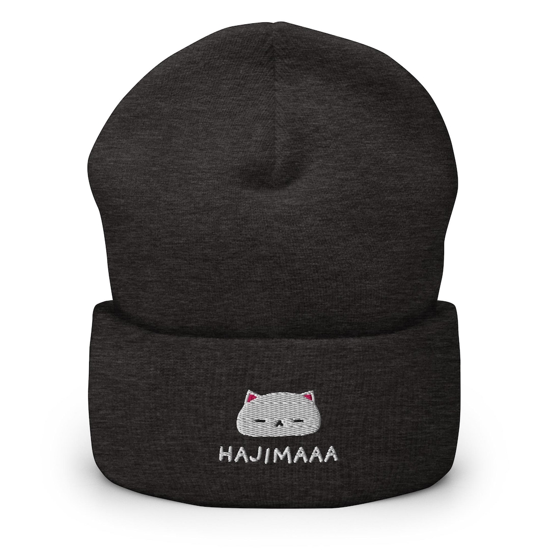 Suga Kitty 'hajimaaa' Cuffed Beanie - Kpop Gift - Etsy
