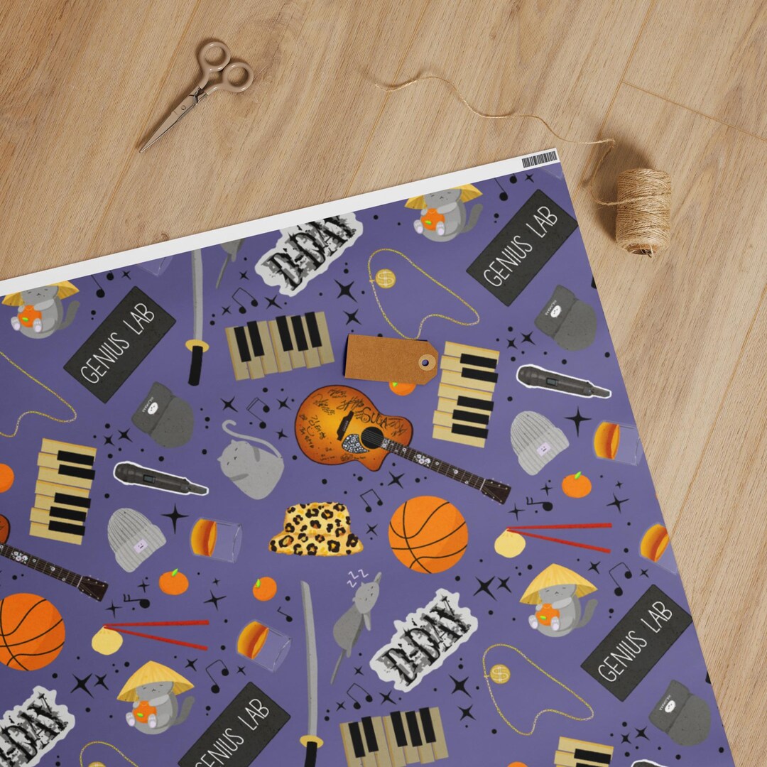 SUGA Themed Wrapping Paper Roll - Etsy