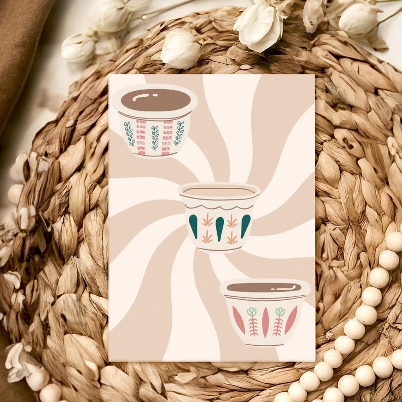 Eid Coffee Greeting Card: Personalized Ramadan Blessings - Etsy