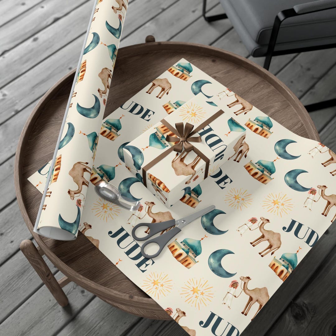 Personalized,wrapping Paper, Ramadan Eid Islamic Holiday Custom Gift ...