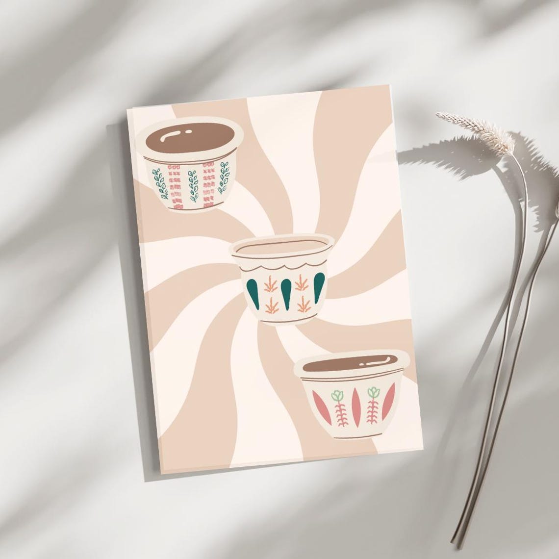 Eid Coffee Greeting Card: Personalized Ramadan Blessings - Etsy