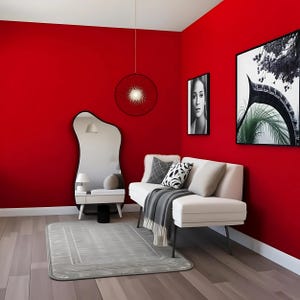 Irregular Curvy Wall Mirror, Wavy Full-length Mirror for Bedroom or ...