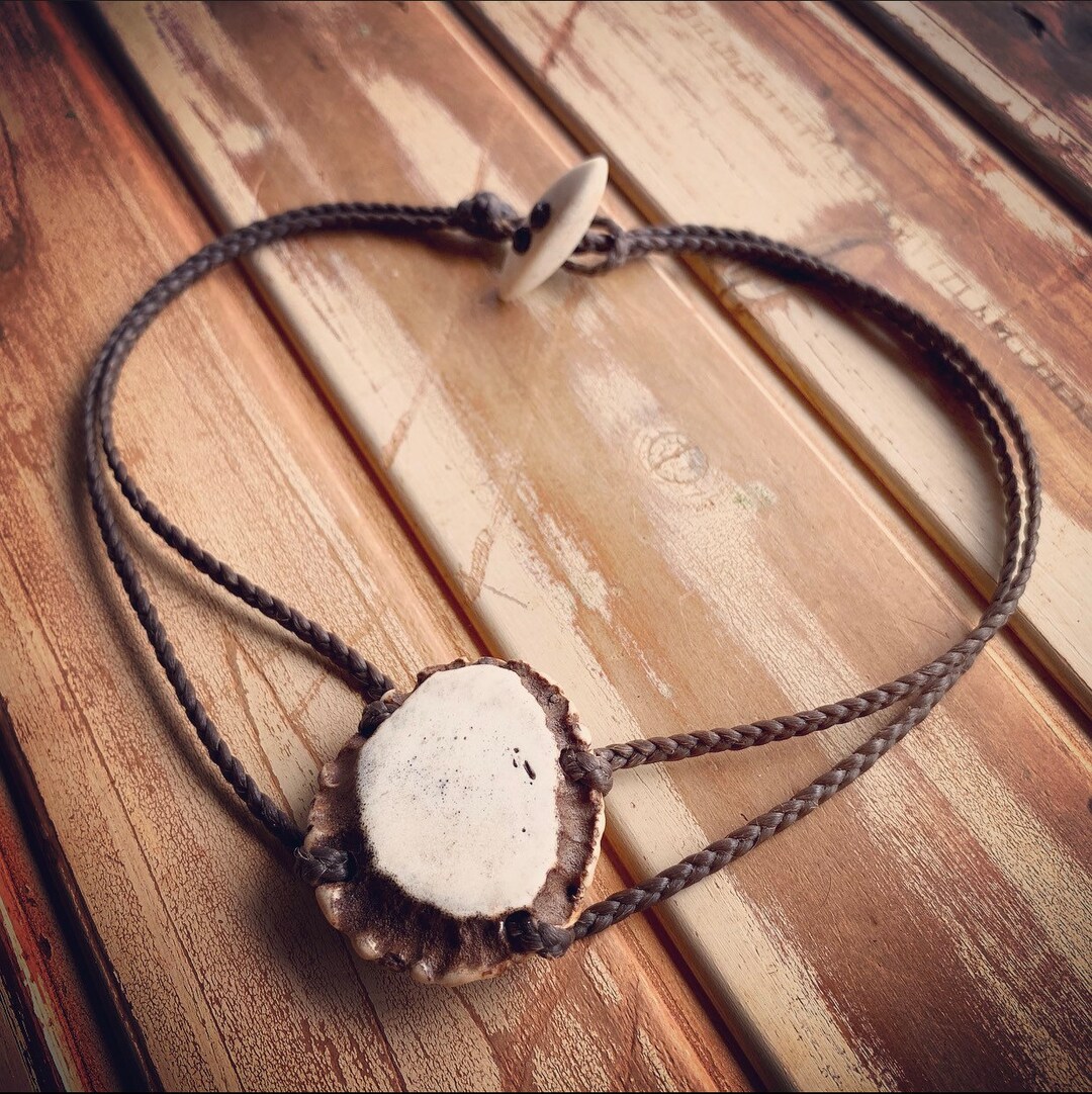 Molokai Axis Deer Antler Crown Choker Necklace - Etsy