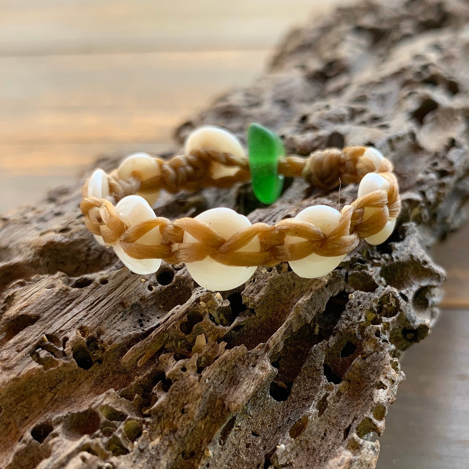 Newborn Keiki child Puka Shell Bracelet With Seaglass Clasp | Etsy