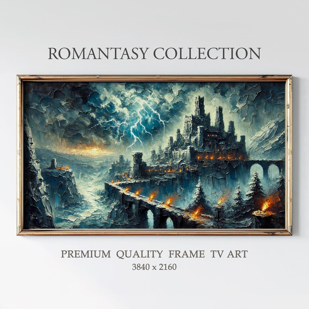 Fourth Wing Frame TV Art Eyllwe Painting Frame TV Samsung Frame Art ...