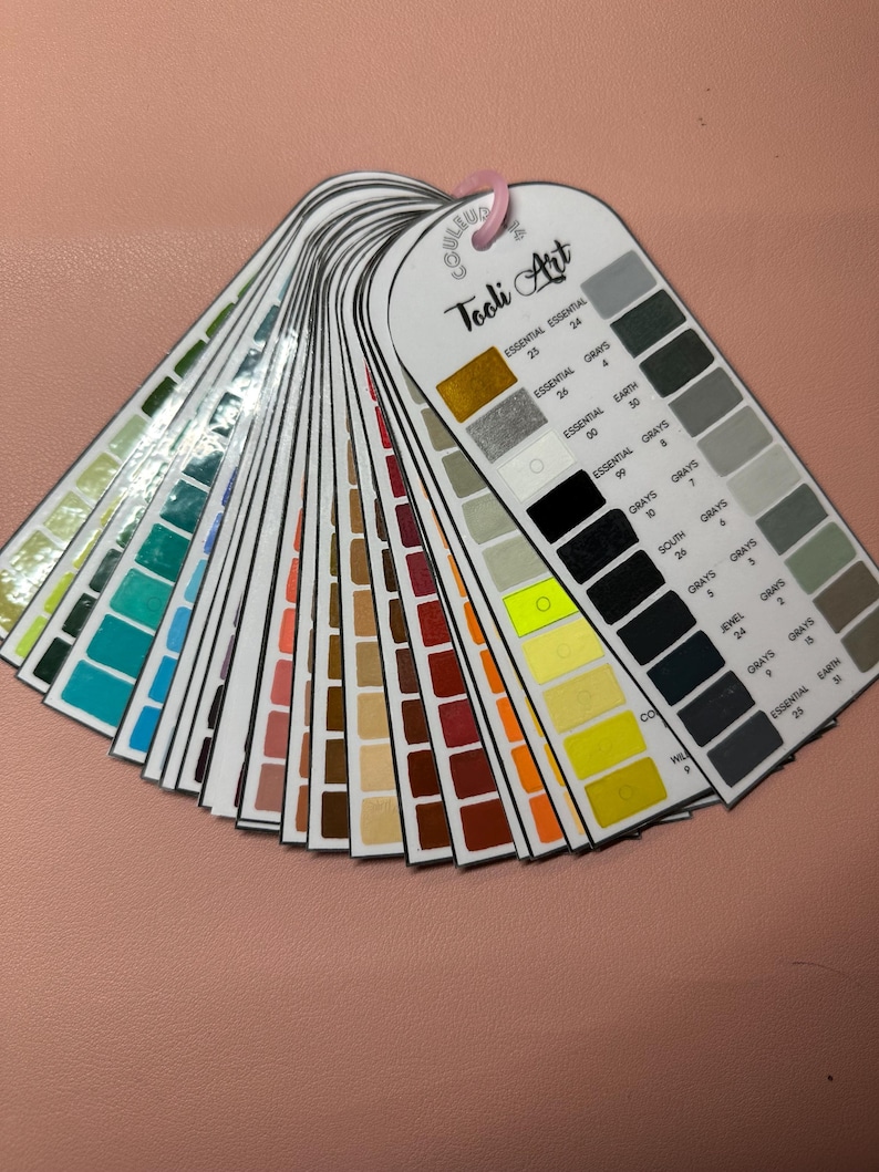 Nuancier feutres acryliques TOOLI ART trié par COULEURS pour coloriage ...