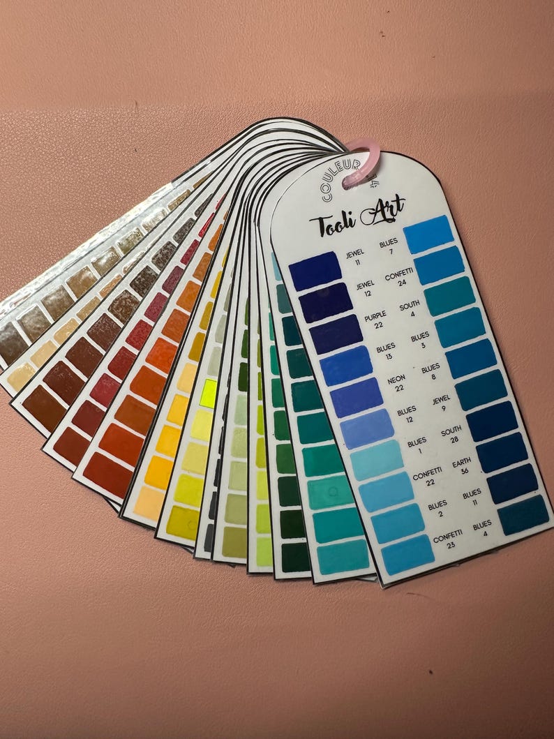 Nuancier feutres acryliques TOOLI ART trié par COULEURS pour coloriage ...