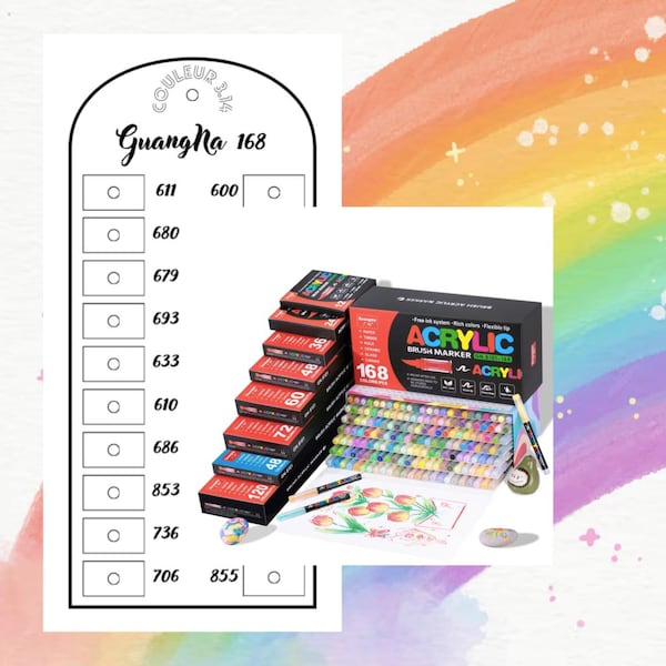 Nuancier guangna 168 - Etsy France