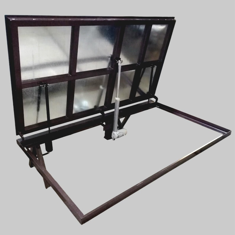 Basement Hatch for Tiles, Custom Floor Trapdoor on Gas Springs and ...