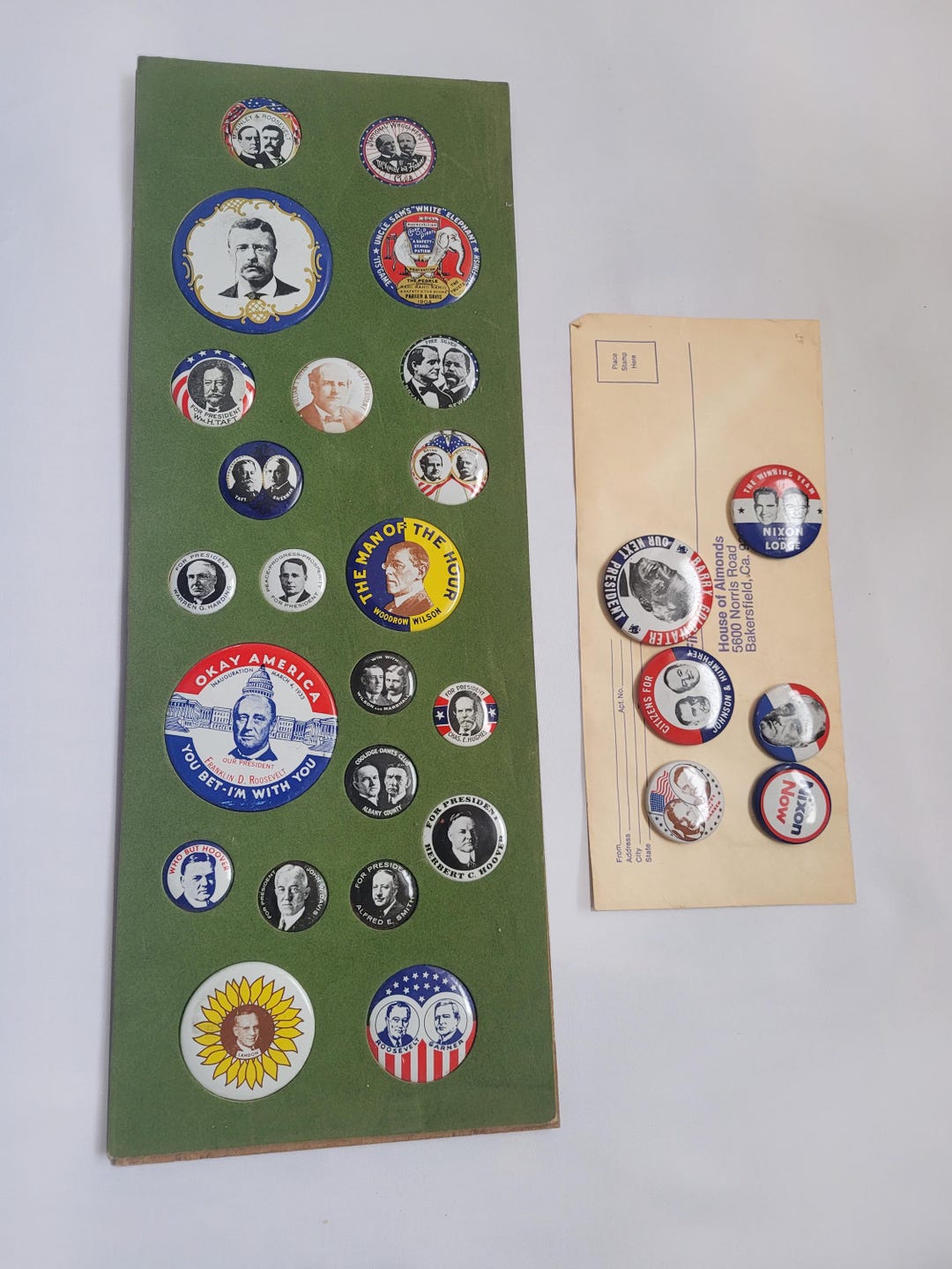 Set of 28 Cracker-barrel Reproduction Presidential Campaign Pins ...