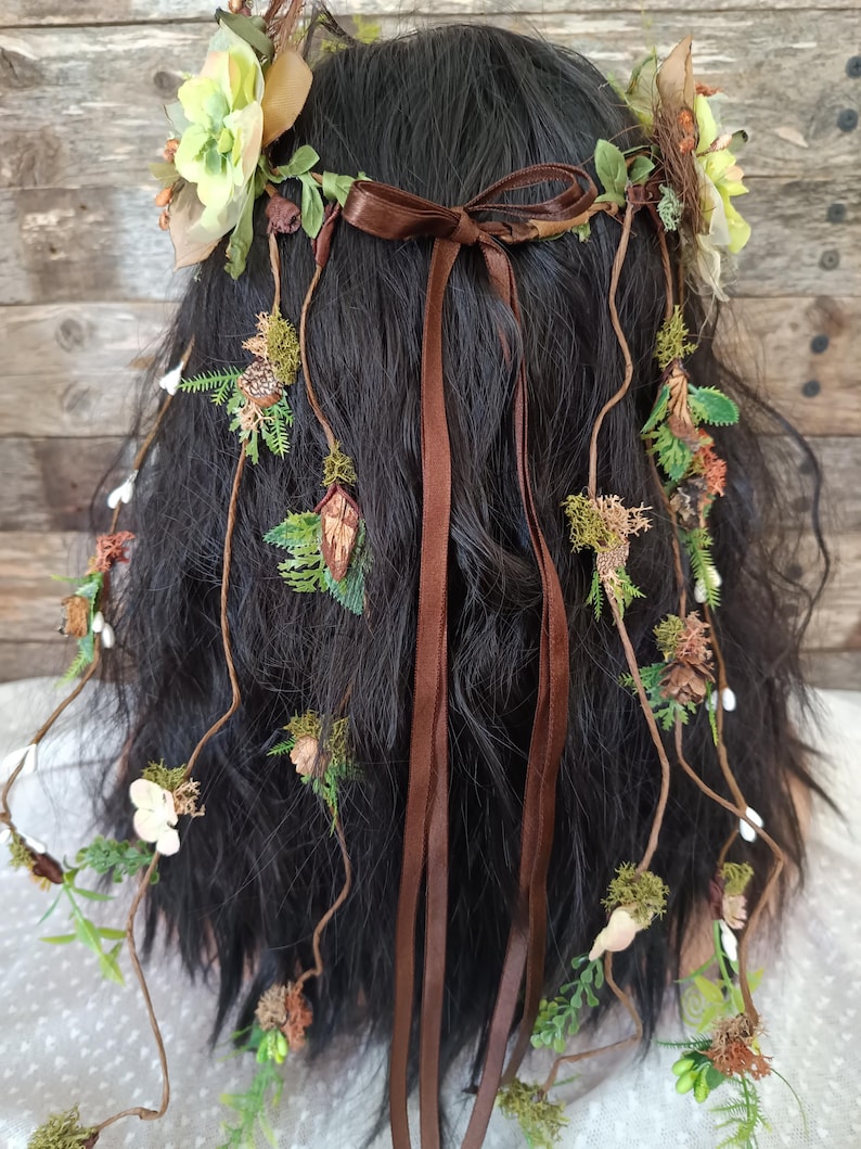 Cascade Elf Crown Woodland Crown Wild Elven Crown Lucky Stone Hole ...