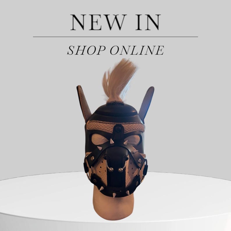 Pup Puppy Play Adult Hood Muzzle Harness Accessory Leather Fetish - Etsy