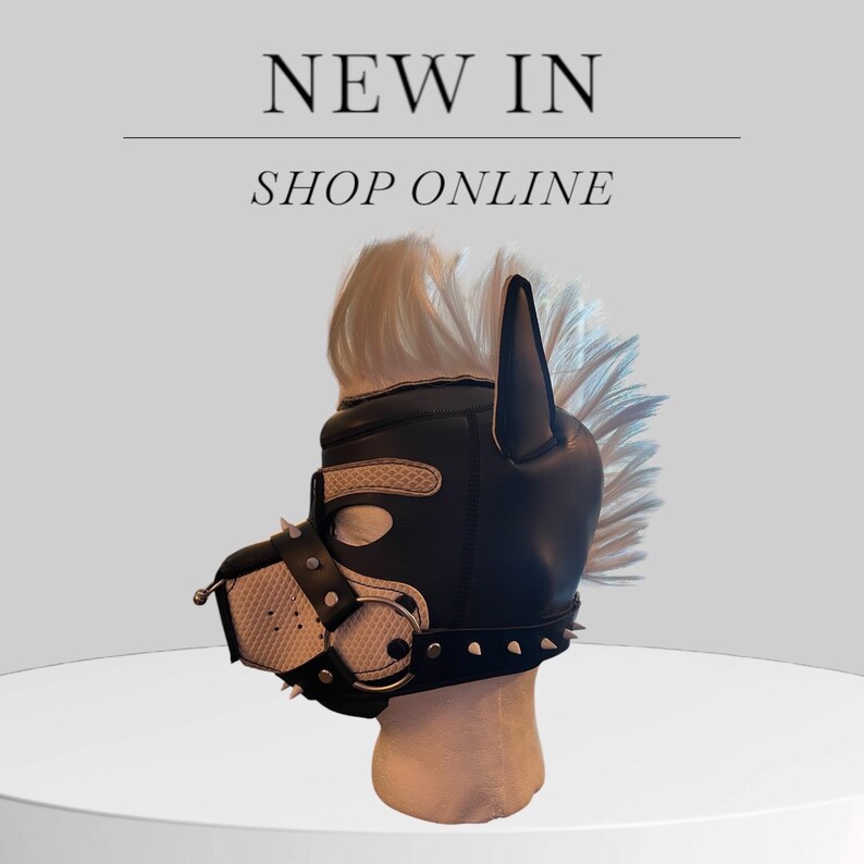 Pup Puppy Play Adult Hood Muzzle Harness Accessory Leather Fetish - Etsy