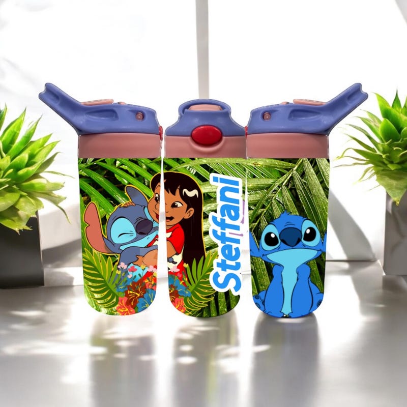 Stitch Owala Water Bottle - Etsy