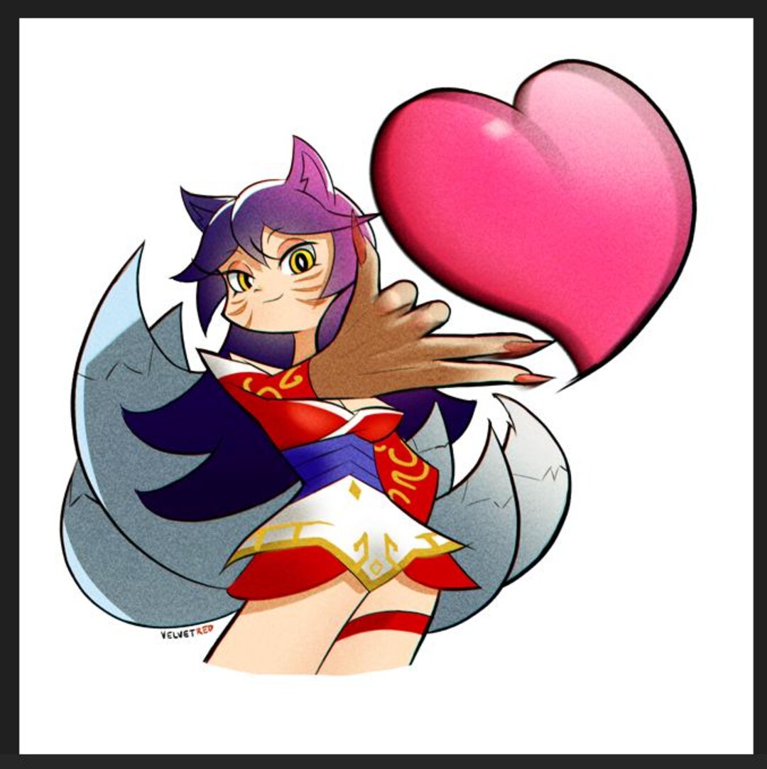 Cute Ahri Sticker - Etsy