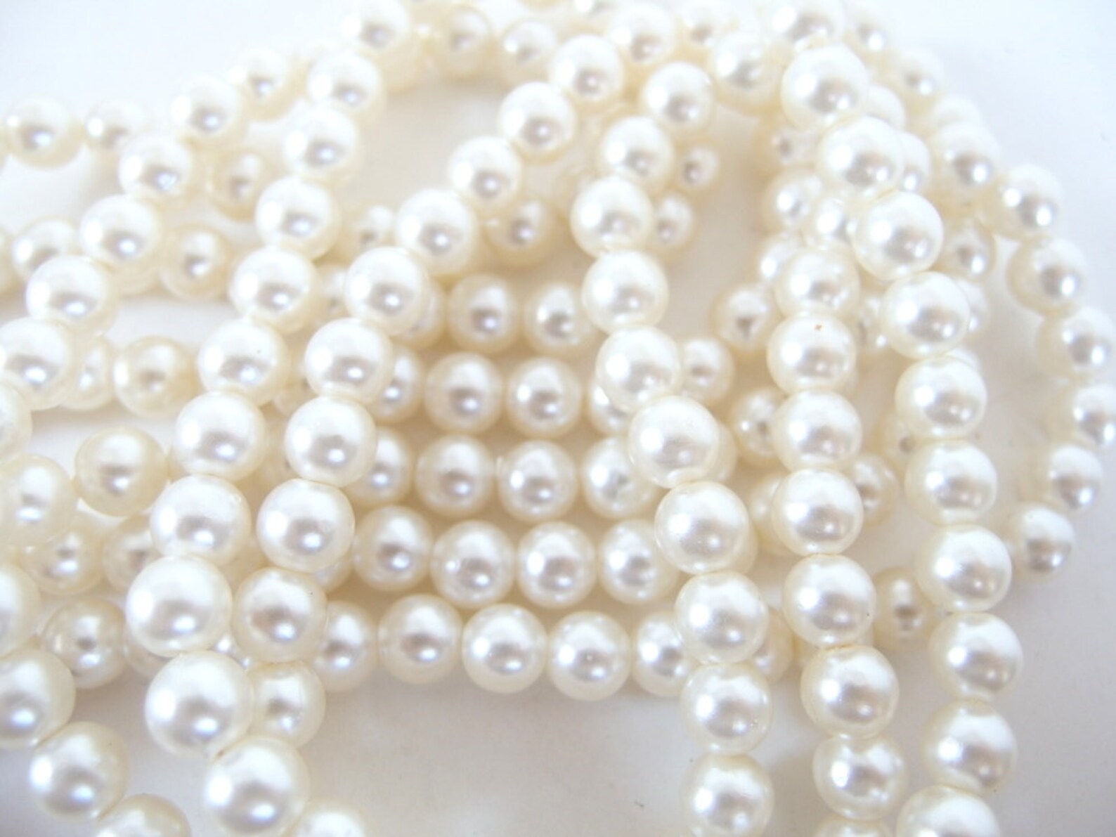 82 Inches Vintage 8mm Loose Strung Pearls approx. 250 | Etsy